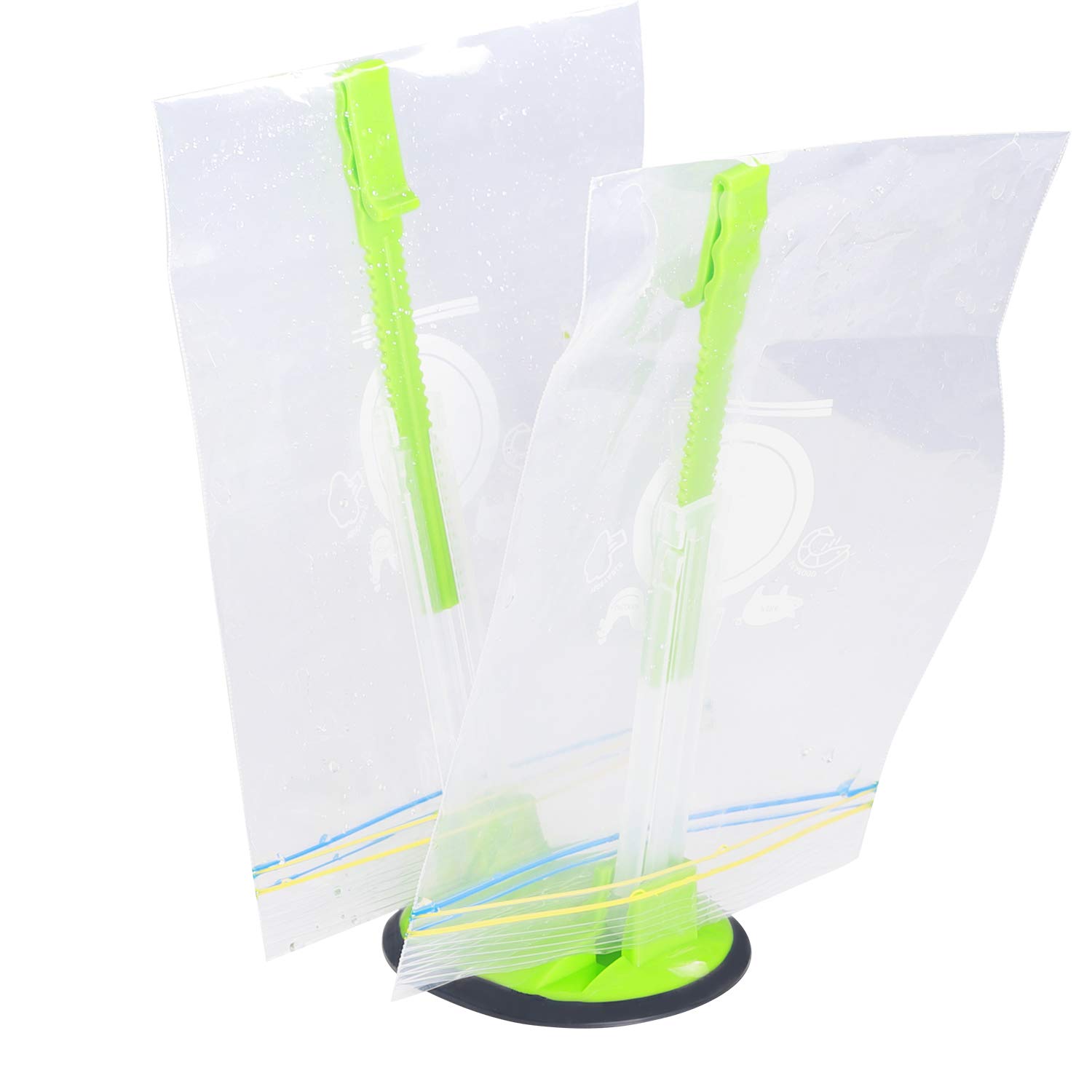 TAO Cicada Baggy Rack-Pack of 2 Hand Free Storage Bags Clip, Plastic bag bracket,No-hands Food Storage Bag Holders