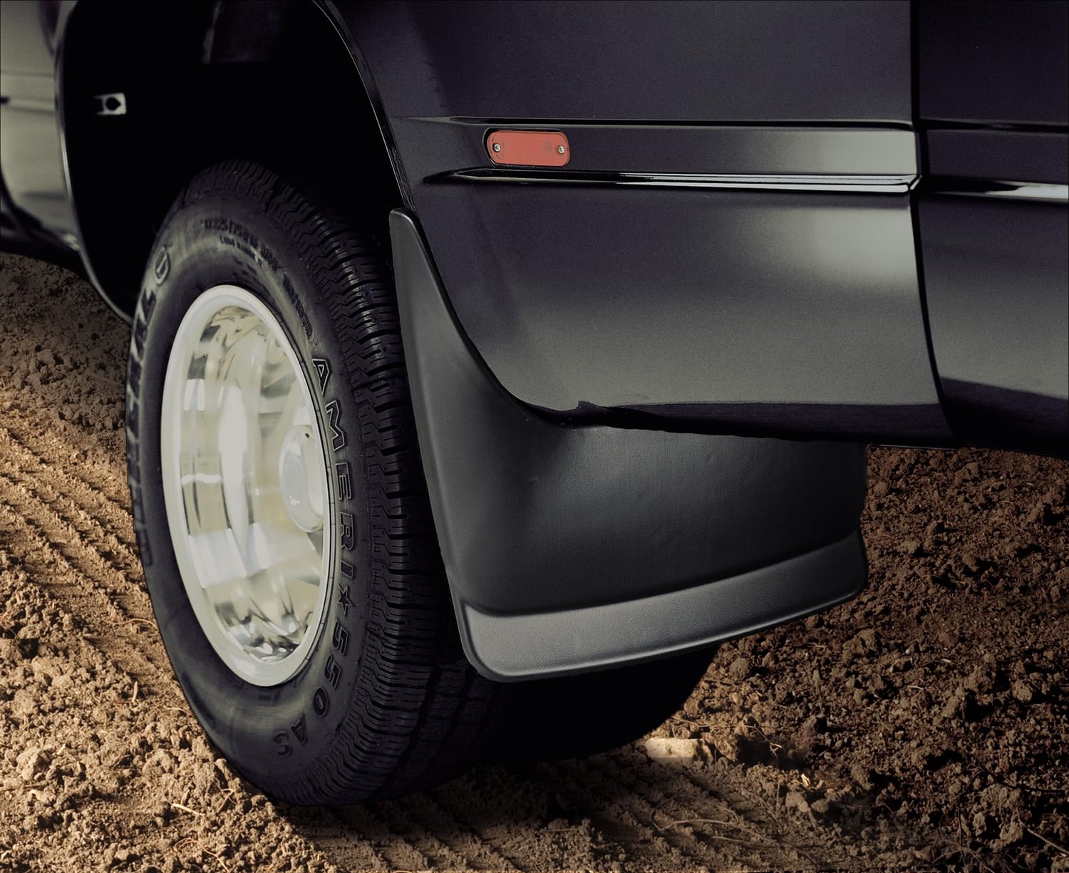 Husky Liners Mud Guards | Dually Rear Mud Guards - Black | 57841 | Fits 2007-2014 Chevrolet Silverado/GMC Sierra 3500 w/ Dual Rear Wheels 2 Pcs