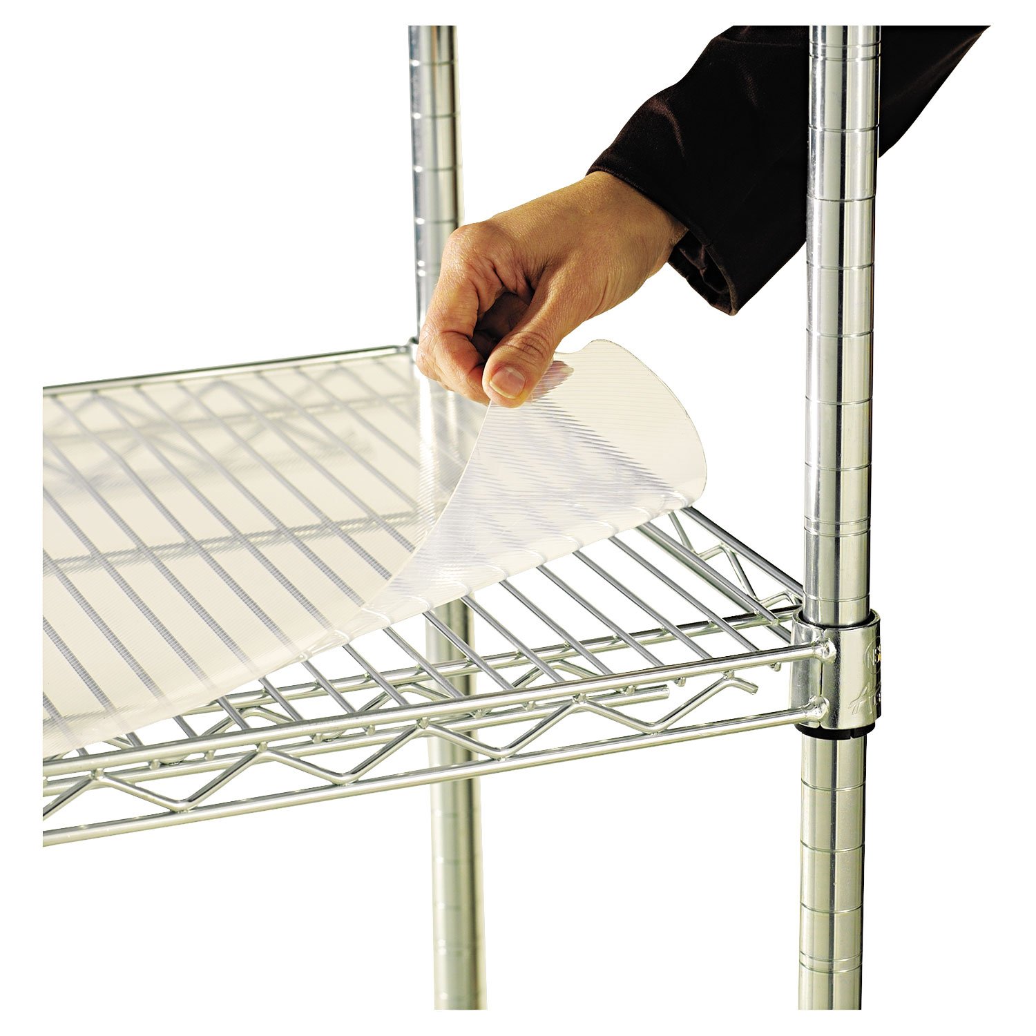 Alera ALESW59SL4818 Plastic 48 in. x 18 in. Shelf Liners For Wire Shelving - Clear (4/Pack)