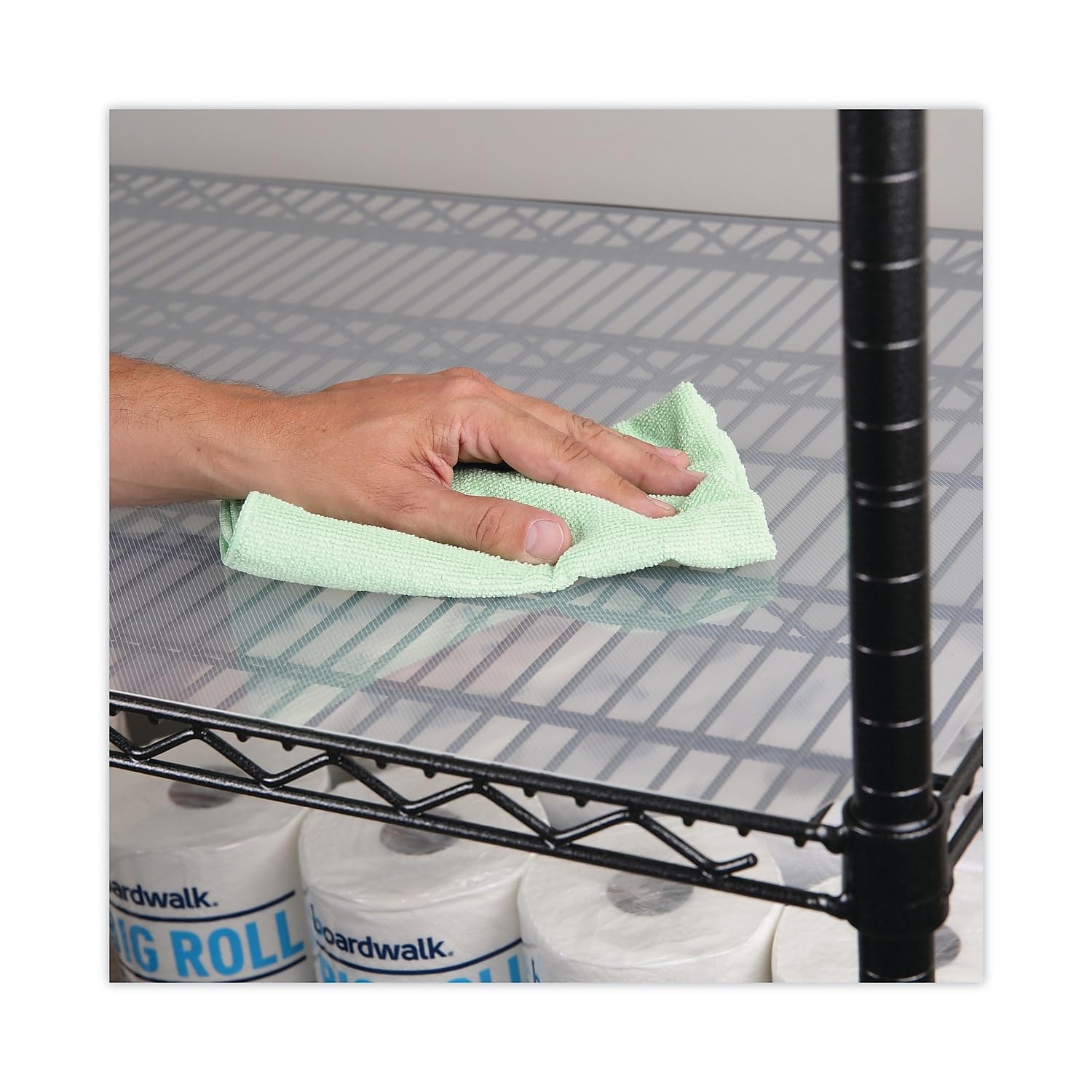 Alera ALESW59SL4818 Plastic 48 in. x 18 in. Shelf Liners For Wire Shelving - Clear (4/Pack)
