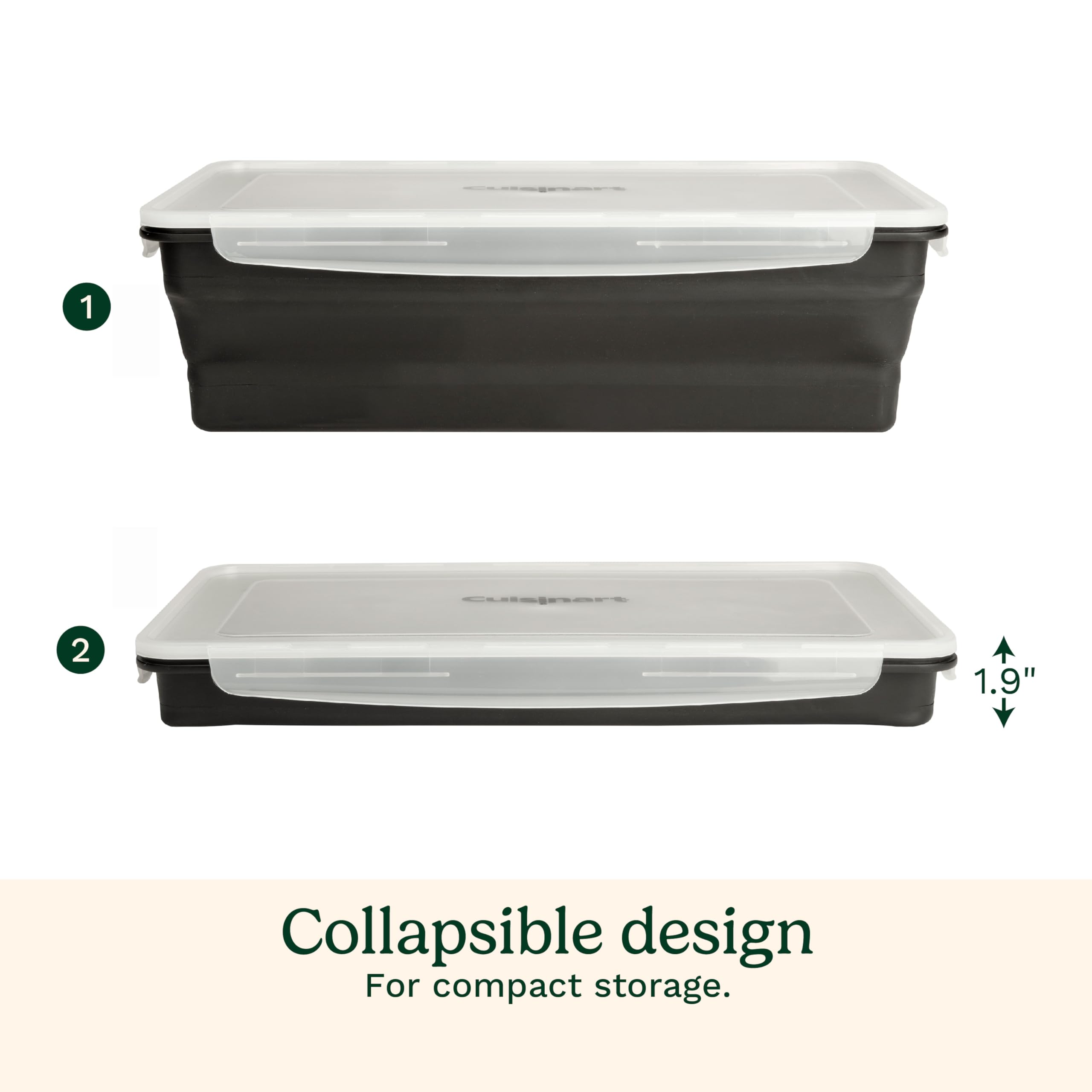 Cuisinart CMT-100 XL Collapsible Marinade Container, Black