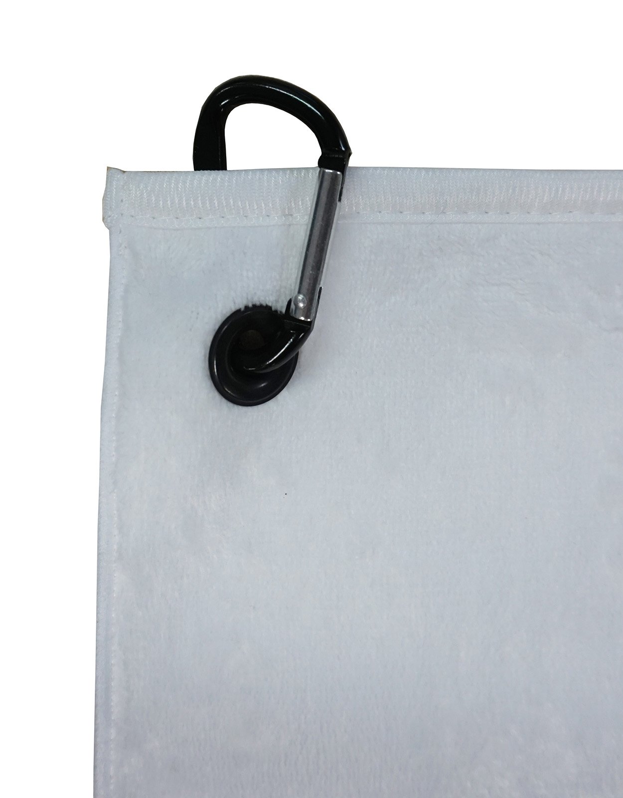 I Love Sluts with Big Red Graphic Heart - Funny Sports Towel with Carabiner Clip