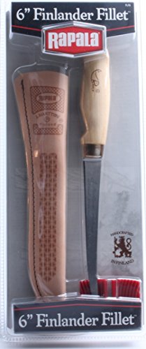 Rapala FLF6 Fillet Knife with Leather Sheath and Sharpener