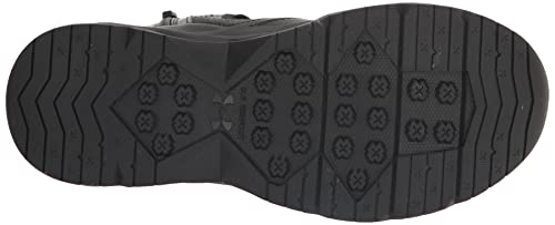 Under Armour Men's Stellar G2 6" Side Zip Lace Up Boot Military and Tactical, (001) Black/Black/Pitch Gray, 11