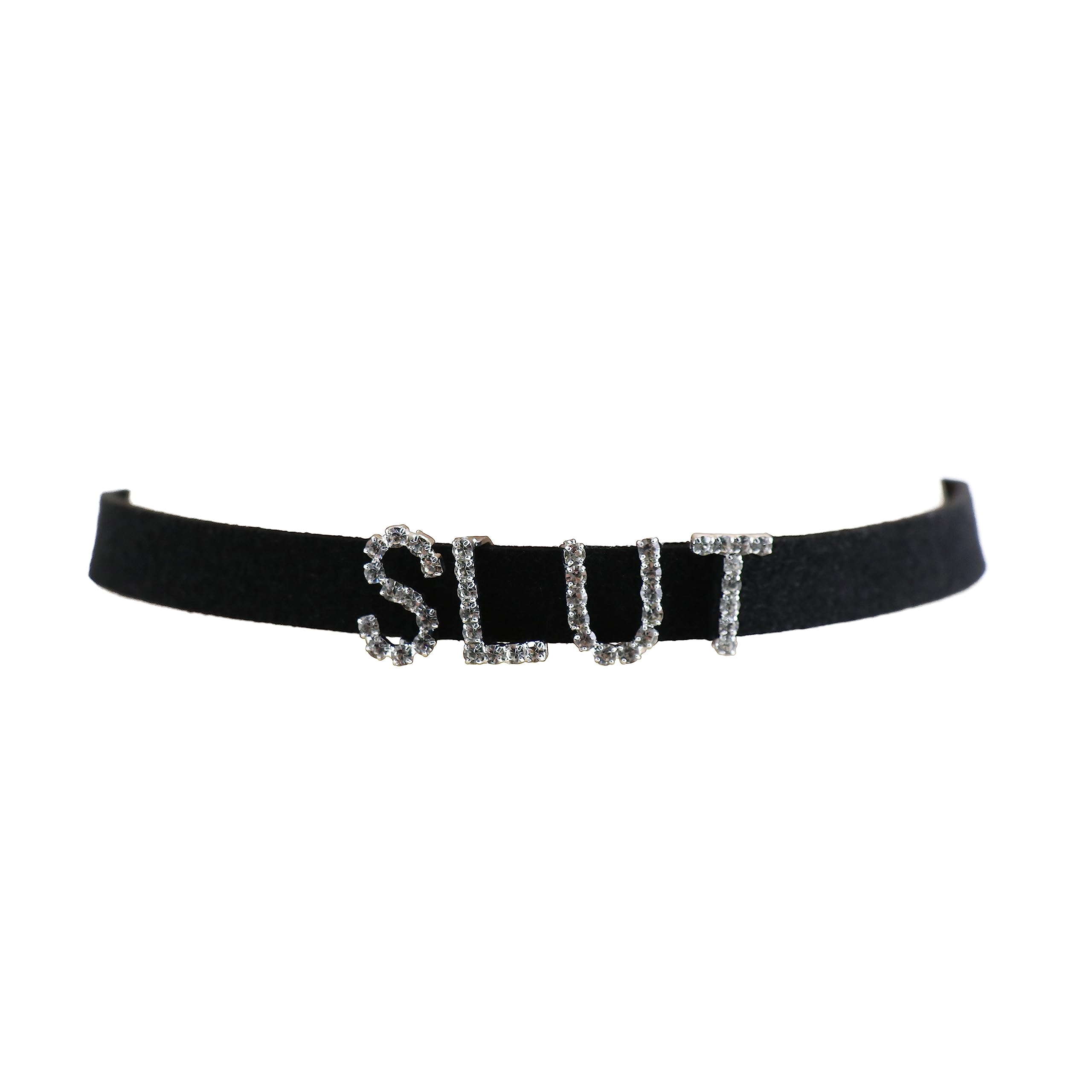 Western F.a.s.h.i.o.n Rhinestone Slut Statement Choker