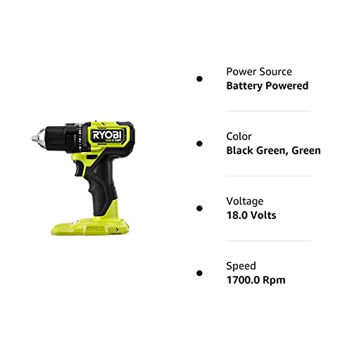Ryobi ONE+ HP 18V Cordless Compact Brushless 1/2" Drill/Driver PSBDD01 (TOOL ONLY- Battery and Charger NOT included)