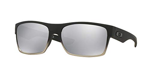 Oakley Twoface OO9189 918930 60M Matte Black/Chrome Iridium Sunglasses For Men+BUNDLE Accessory Leash Kit+ BUNDLE with Designer iWear Care Kit