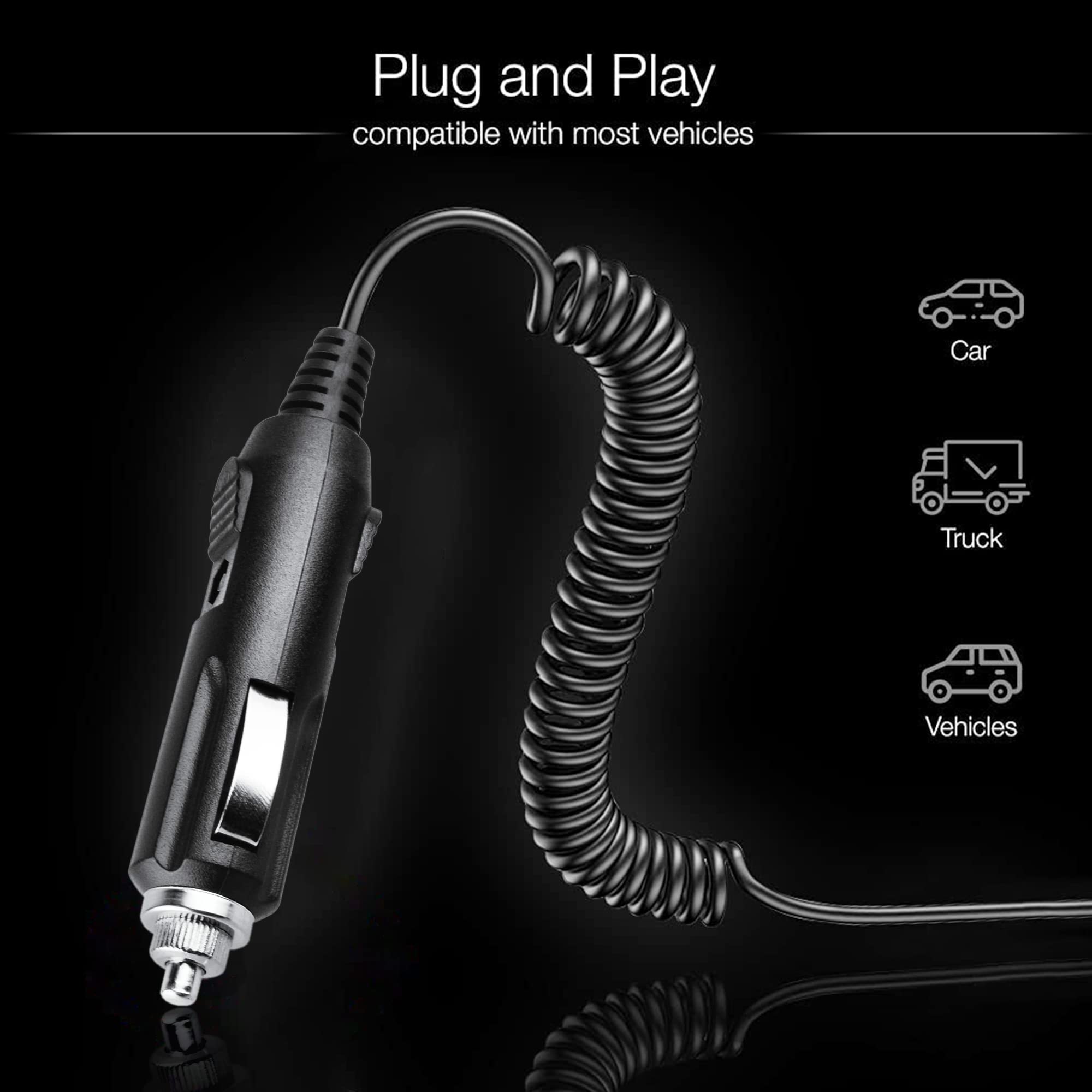 Jantoy Car DC Charger Compatible with Mobile Pico Projector Portable HDP200 Mini DLP LED Projector