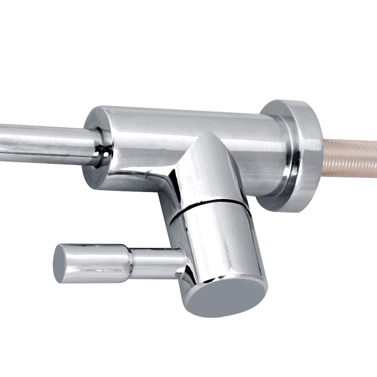 Goose Neck Faucet with 360 Degree Rotation Design Zinc Alloy Kitchen Sink Faucet Tap Fits for All Under Counter Water Filter Systems