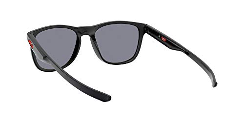 Oakley Men's OO9340 Trillbe X Rectangular Sunglasses, Polished Black/Ruby Iridium, 52 mm