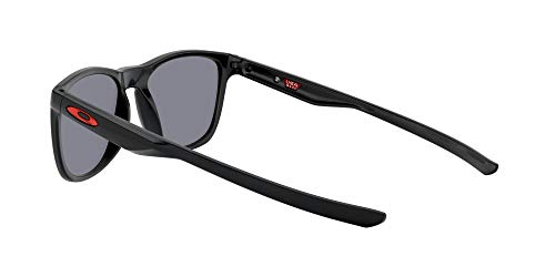 Oakley Men's OO9340 Trillbe X Rectangular Sunglasses, Polished Black/Ruby Iridium, 52 mm