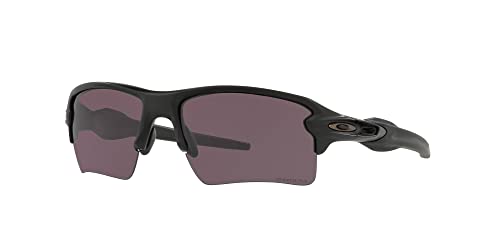 Oakley SI Men's OO9188 Flak 2.0 XL Rectangular Sunglasses, Matte Black/Prizm Grey, 59 mm