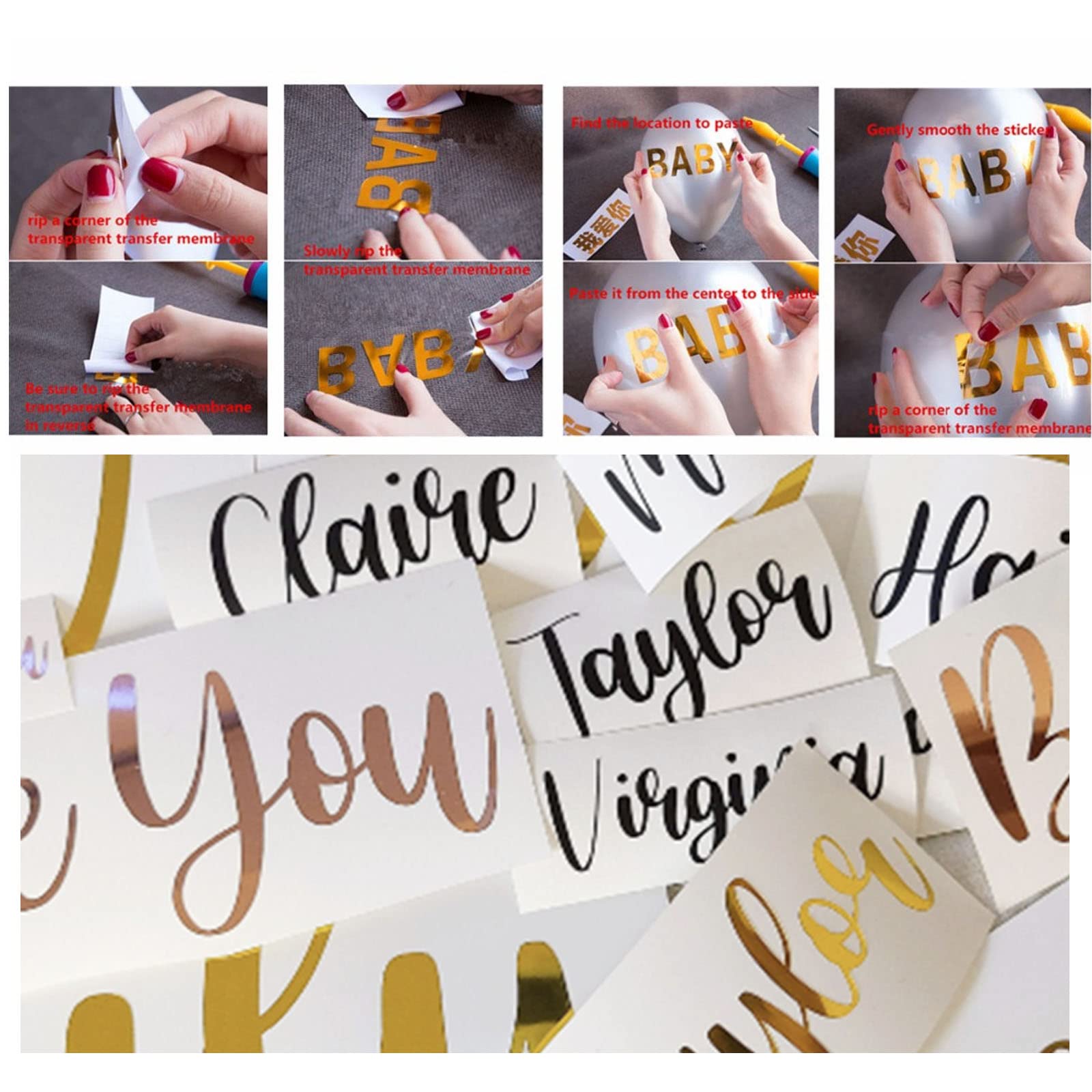 Personalised (1pc 18"/24"/36" bubble balloon+1pc custom sticker) customized balloon personalized print balloon letters text own logo printing advertising custom Party balloons (36inch buble balloon)