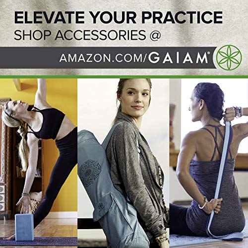 Gaiam Yoga Mat Towel Microfiber Mat-Sized Yoga Towel for Hot Yoga (68" L x 24" W), Heron Lilac