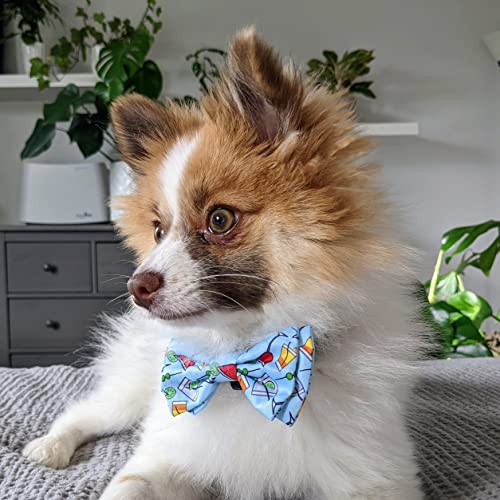 H&K Bow Tie for Pets | Cocktail Party (Large) | Velcro Bow Tie Collar Attachment | Fun Bow Ties for Dogs & Cats | Cute, Comfortable, and Durable | Huxley & Kent Bow Tie