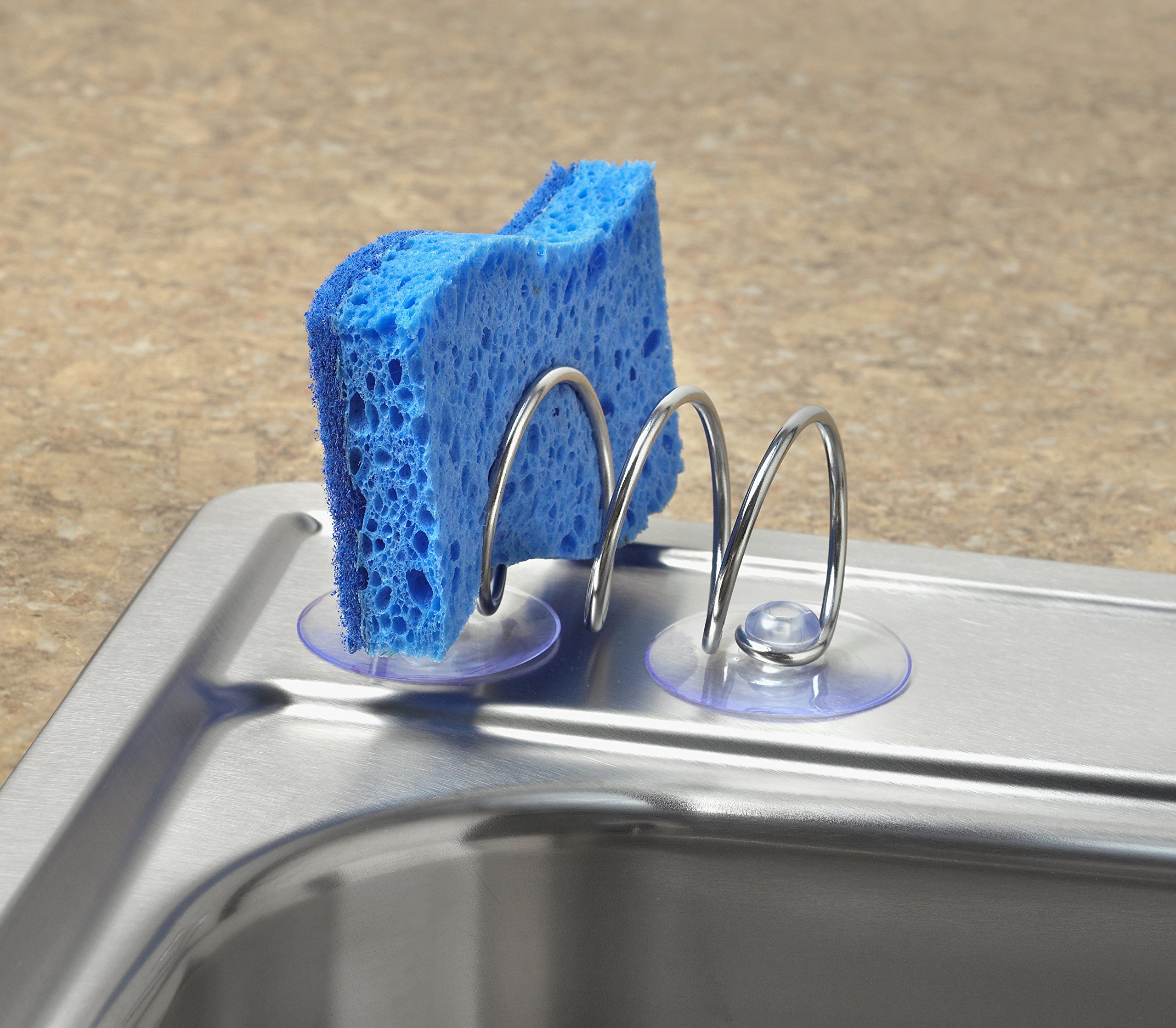 Spectrum Spiral Suction Sink Organizer, Chrome