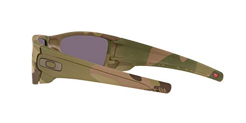 Oakley Men's OO9096 Fuel Cell Rectangular Sunglasses, Multi Camo/Prizm Grey, 60mm