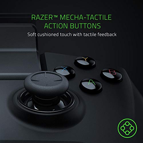 Razer Raiju Mobile: Ergonomic Multi-Function Button Layout - Hair Trigger Mode - Adjustable Phone Mount - Mobile Gaming Controller for Android