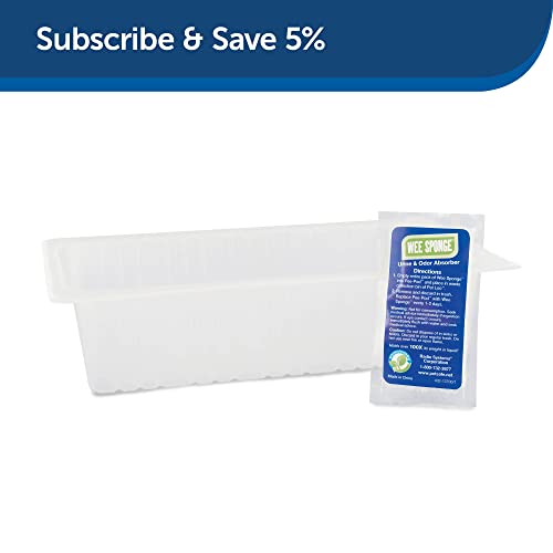 PetSafe Pet Loo Pee-Pod - Compatible with the PetSafe Pet Loo Portable Dog Potty System - Easy to Clean Up Urine Disposal Kit - Includes 7 Pee-Pod Trays and 1 Bottle of Wee Sponge Powder