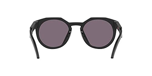 Oakley OO9464 HSTN Round Sunglasses, Matte Black/Prizm Grey, 52 mm