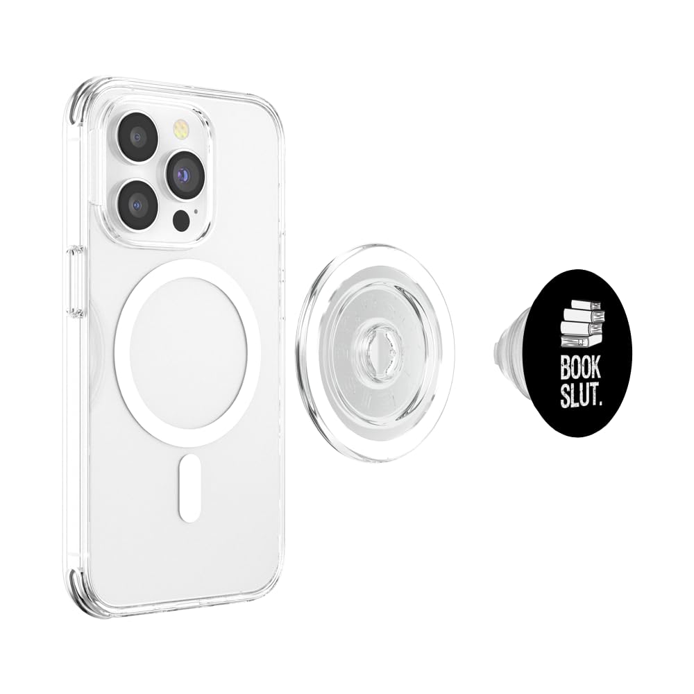 Book Slut Reading Gift - Love Books For Library Bookworm PopSockets Grip and Stand for Phones and Tablets PopSockets PopGrip for MagSafe
