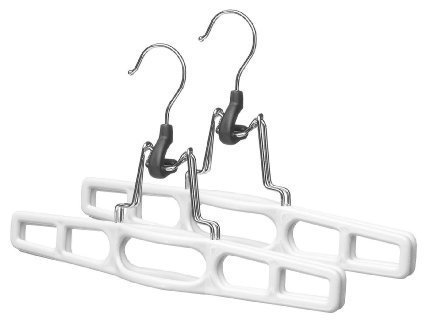 3 sets of 2 Skirt and Slack Hanger Clamp white (7'Hx 11"W) by Merrick Engineering