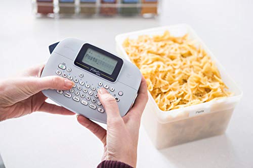 Brother PT-M95 Label Maker, P-Touch Label Printer, Handheld, QWERTY Keyboard, Up to 12mm Labels, Includes 12mm Black on White Tape Cassette