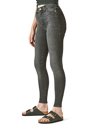 Lucky Brand womens Uni Fit High Rise Skinny Jeans, Global Grey, 4 US