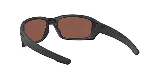 Oakley Men's OO9331 Straightlink Rectangular Sunglasses, Matte Black/Prizm Deep Water Polarized, 61 mm