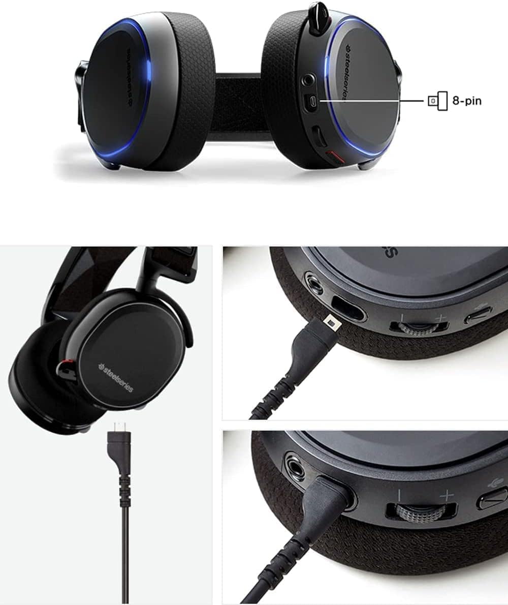 UWOXX Replacement for Arctis Headset Cord, Replacement Audio Cable Cord, Compatible for SteelSeries Arctis 3 Arctis 5 Arctis 7 Arctis Pro Wireless Gaming Headphones 4.9FT