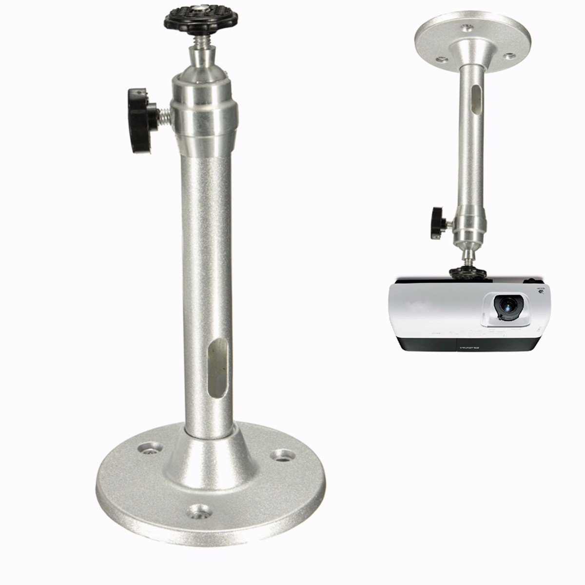 CoCocina 360 Degree Universal Wall Ceiling LCD DLP Mini Projector Bracket Mount Holder Stand