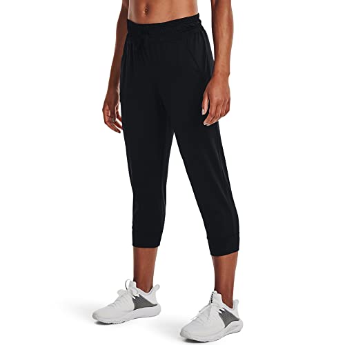 Under Armour Women's HeatGear Armour Capri , Black (001)/Jet Gray , XX-Large