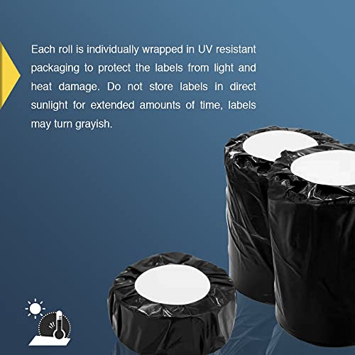 BETCKEY - Compatible Round Labels Replacement for Brother DK-1218 (0.94 in Dia), Use with Brother QL Label Printers [10 Rolls/10000 Labels]