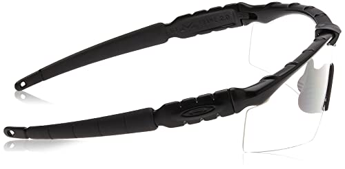 Oakley SI Men's OO9213 M Frame 2.0 Industrial Rectangular Sunglasses, Matte Black/Clear, 32 mm