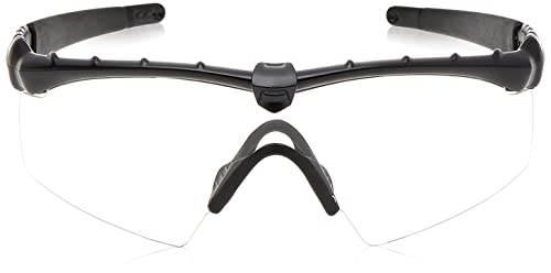 Oakley SI Men's OO9213 M Frame 2.0 Industrial Rectangular Sunglasses, Matte Black/Clear, 32 mm