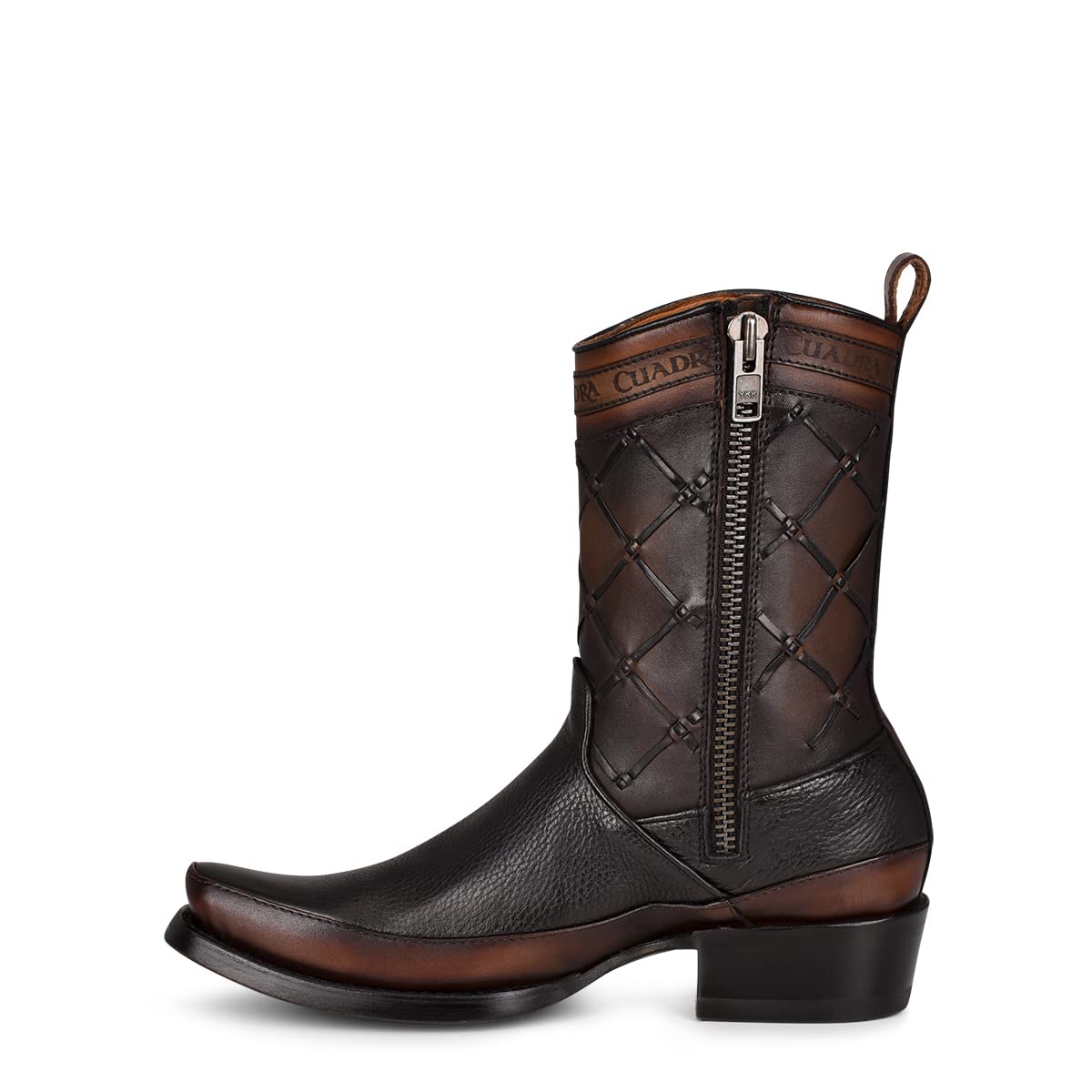 Cuadra Men's Boot in Bovine Leather with Zipper Black, 1J2IRS, Size 9.5