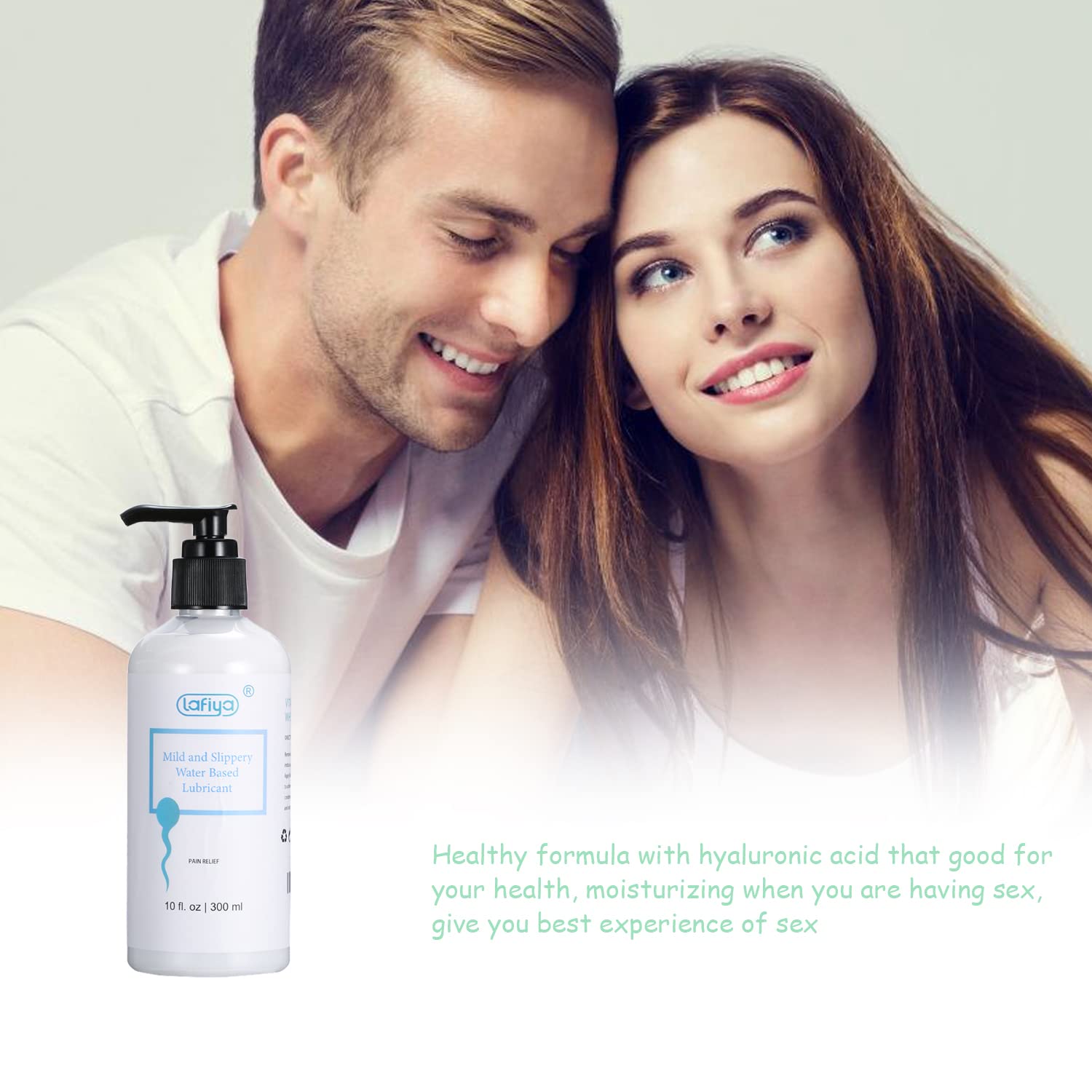Water Based Lubricant, Vitamin E Creamy White Lube for Vaginal and Anal Sex, Long Lasting Non Sticky Slippery Personal Lubricant Moisturizer for Women Men Massage 10 oz