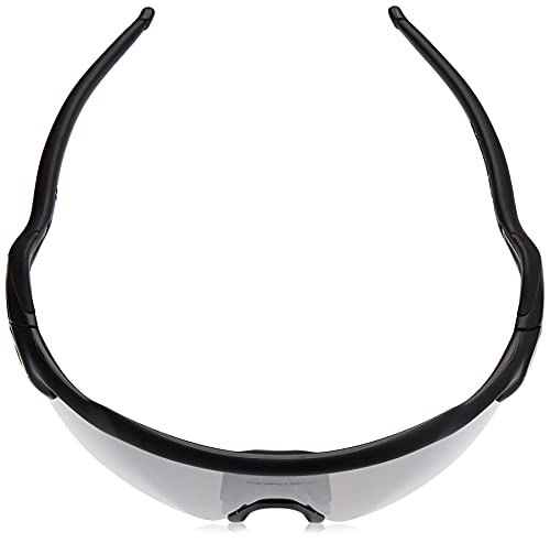 Oakley Men's OO9208 Radar EV Path Rectangular Sunglasses, Matte Black/Prizm Black Polarized, 38 mm