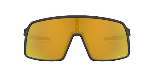Oakley Men's OO9406 Sutro Rectangular Sunglasses, Matte Carbon/Prizm 24K, 37 mm