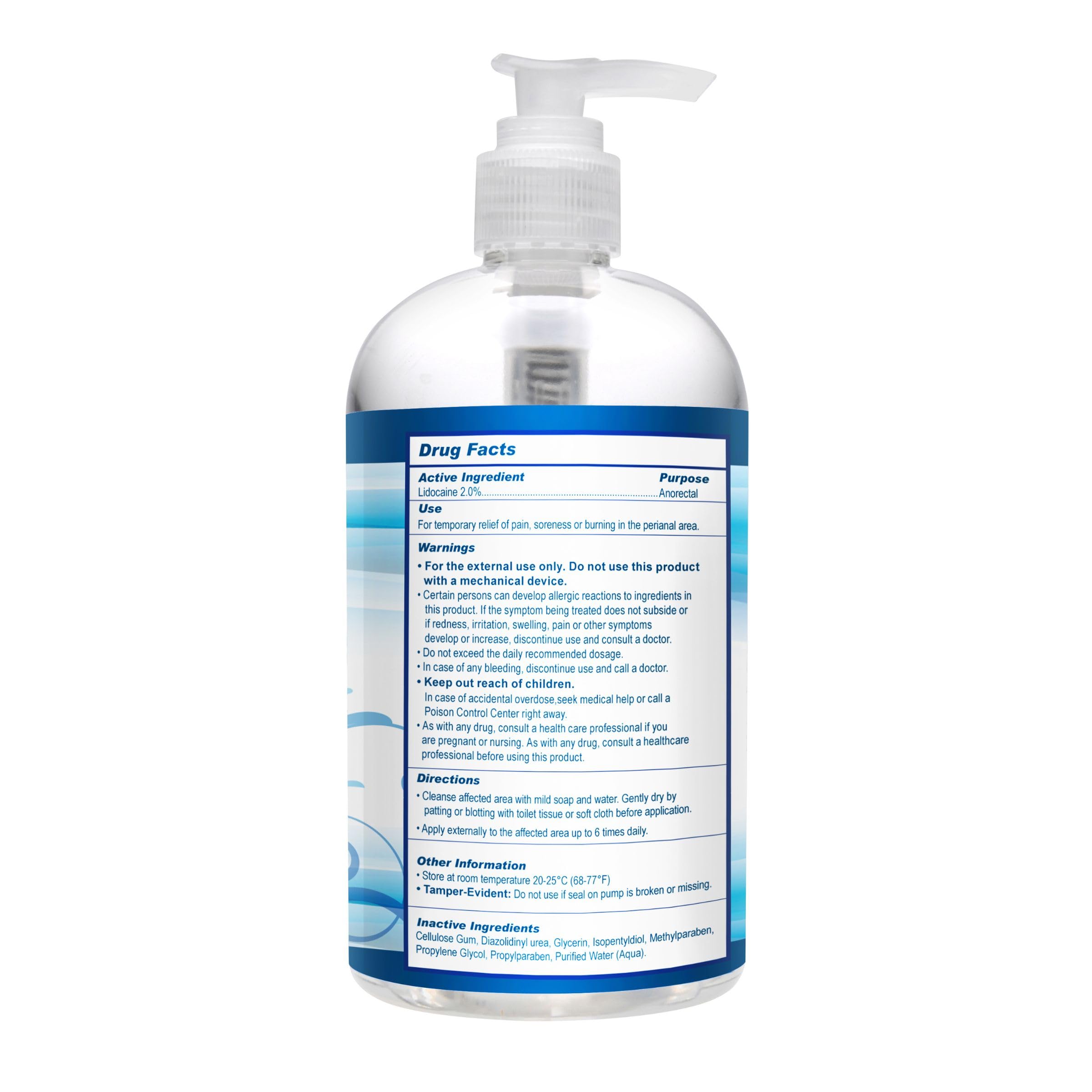 Cleanstream Relax Desensitizing Lube, Toy Safe for Men and Women, Non-Staining, Personal Lube, Non-Greasy, Condom Safe, Unscented, Clear, 17 fl oz