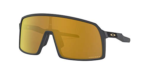 Oakley Men's OO9406 Sutro Rectangular Sunglasses, Matte Carbon/Prizm 24K, 37 mm