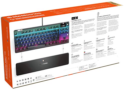 SteelSeries Apex 7 TKL - Mechanical Gaming Keyboard - OLED Display - Brown Switches - American (QWERTY) Layout