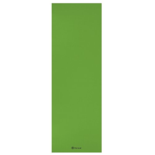 Gaiam Athletic Yoga Series duraMAT Xtra-Wide Mat, Green, 5mm