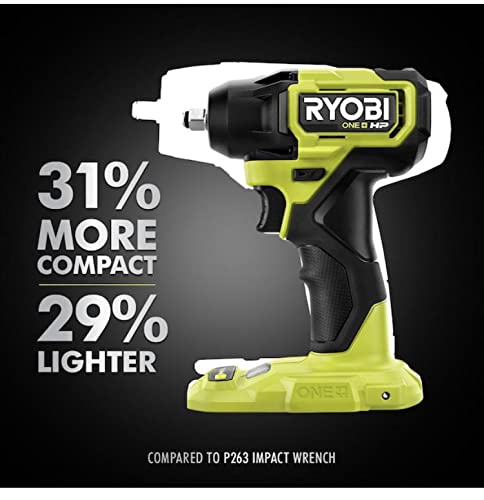 RYOBI 18V ONE+ HP Brushless Cordless Compact 3/8 -inch Impact Wrench (Tool Only)
