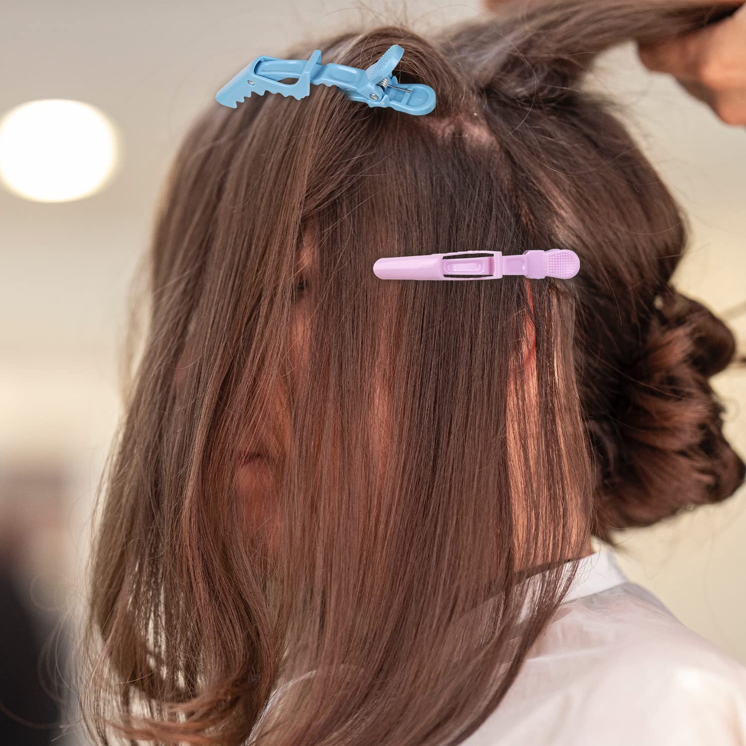HH&LL Hair Clips for Women β Wide Teeth & Double-Hinged Design β Alligator Styling Sectioning Clips of Professional Hair Salon Quality - 10Pack