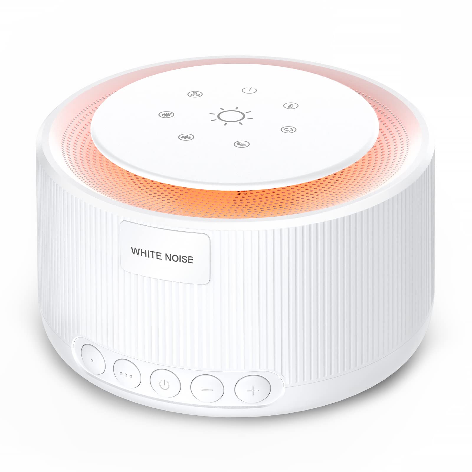 Sound Machine- STYFSCP White Noise Machine with 30 Natural Soothing Sounds 36 Level Volume Light 3 Timer Memory Function, Noise Machine Powered by AC or USB, Sleep Sound Machine for Adults Baby Kids