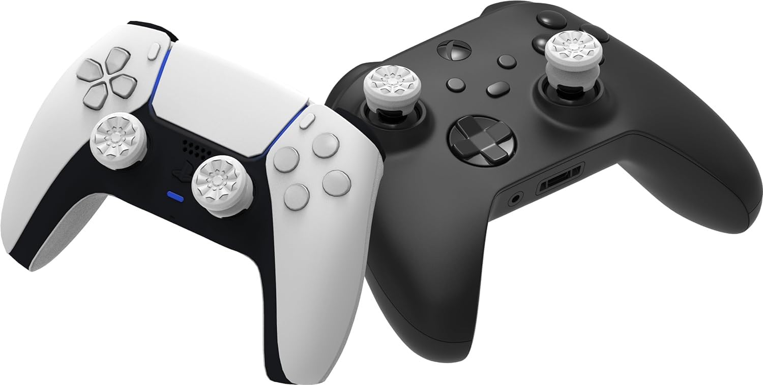 KontrolFreek FPS Freek Galaxy Black for Xbox One and Xbox Series X Controller | 2 Performance Thumbsticks | 1 High-Rise, 1 Mid-Rise | White