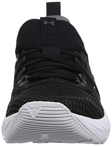 Under Armour Men's Project Rock 4 Training Shoe (10.5, Black/White, Numeric_10_Point_5)