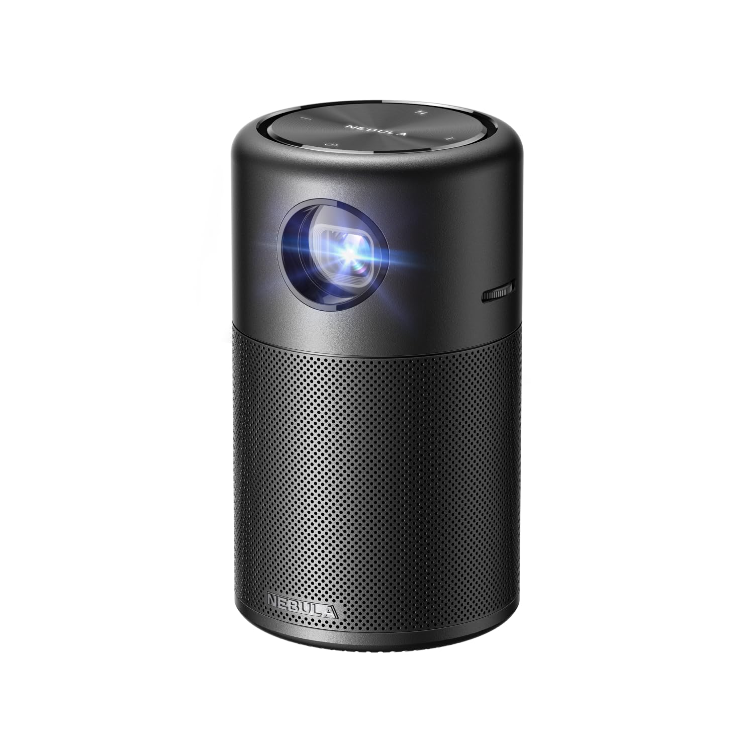  Nebula Capsule, by Anker, Smart Portable Wi-Fi Mini Projector, 100 ANSI lm Pocket Cinema, DLP, 360° Speaker, 100" Picture, 4-Hour Video Playtime, and App-Watch Anywhere (Renewed) 