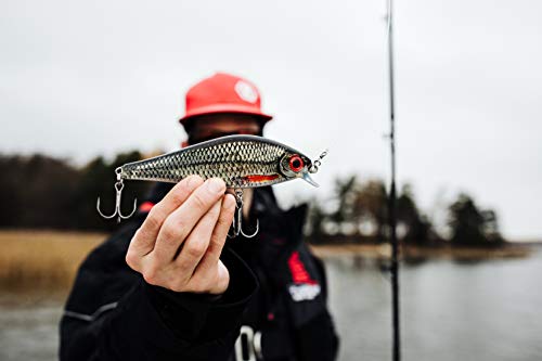 Lure with Two No 3/0, 1-1.4m, Swim Depth, 16cm, Live Roach Size